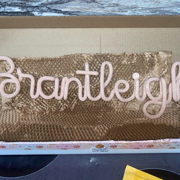 Custom Multi Colored Knitted Names Customized Baby Name for Nursery ...