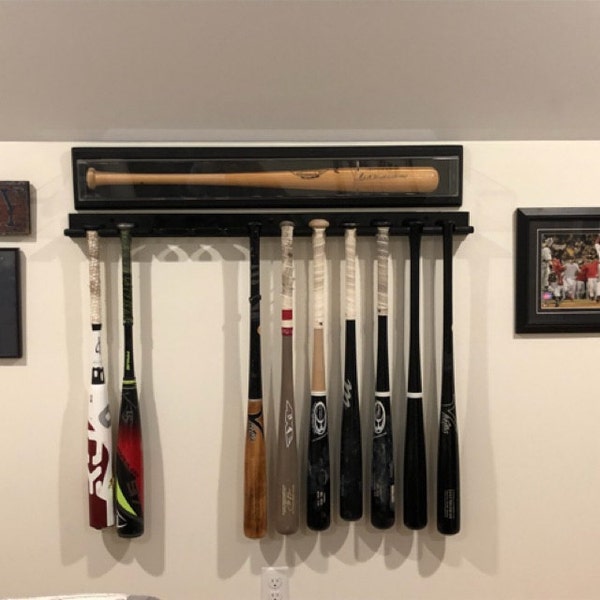 Vertical Baseball Bat Display Rack for Regular Bats (priced by the Inch ...