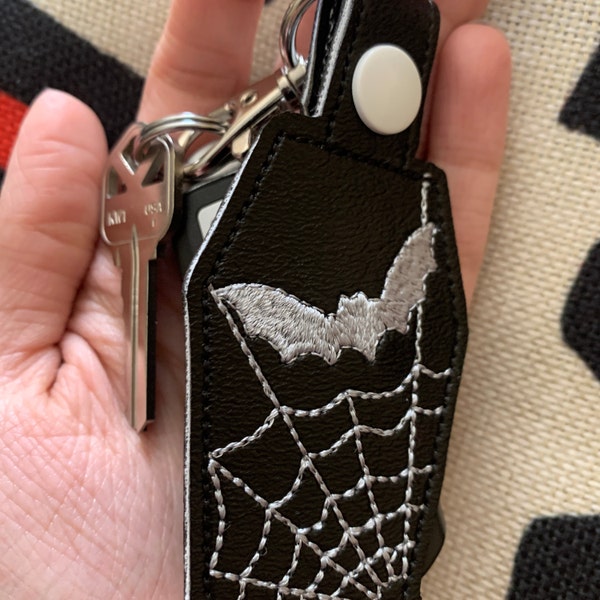 Coffin Keychain, Coffin Key Chain, Coffin Keyfob, Coffin Key Ring ...