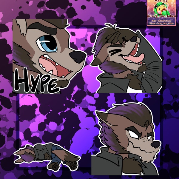Twitch Emotes - Custom Furry Emotes for Discord / Twitch, Made-to-order ...