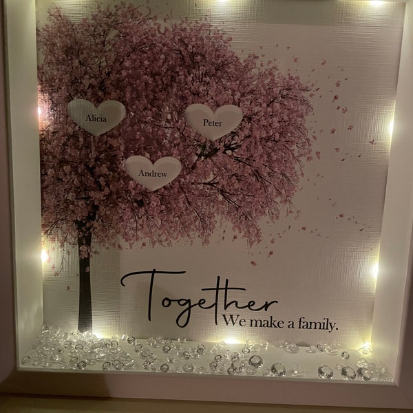 Personalised Family Tree, Together We Make a Family Gift, Mothers Day ...