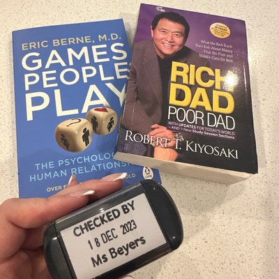 Flying Theme Design Book Embosser Rubber Stamp From the Library of ...