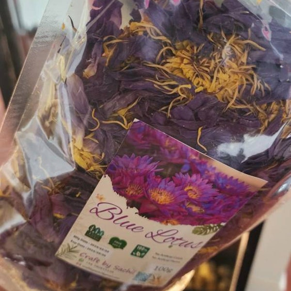 1000g Premium Organic Dried Blue Lotus Flowers | Blue Tea | Herbal Tea ...