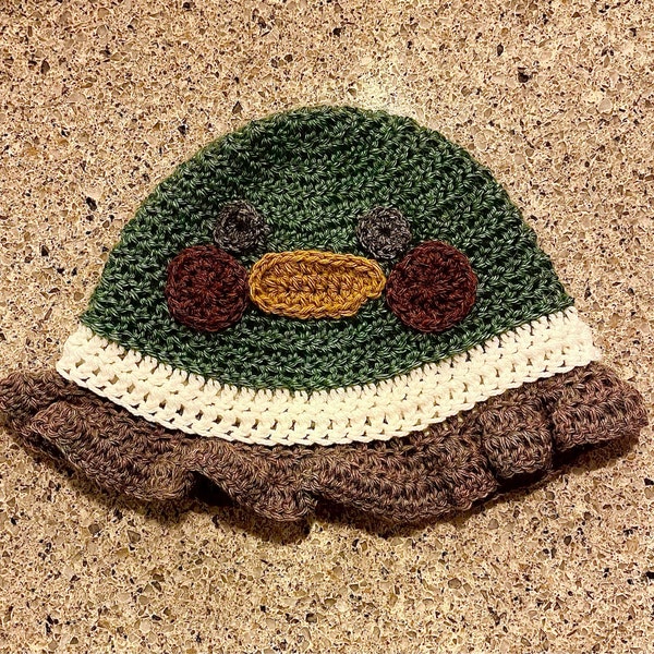 CROCHET PATTERN - Easy Duck Bucket Hat Crochet Pattern Beginner ...