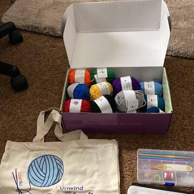 DIY Mini Crochet Kit beginner's Crochet Kit for All Ages Includes Yarn ...