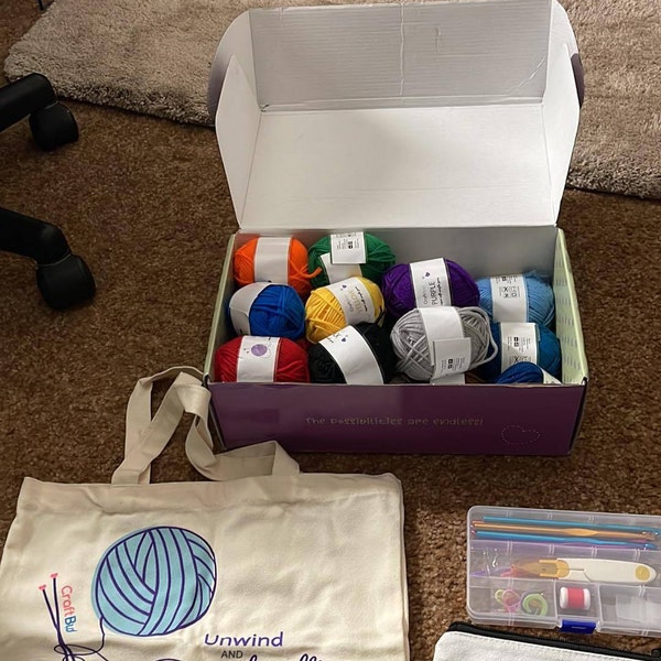 DIY Mini Crochet Kit -beginner's Crochet Kit for All Ages - Includes ...