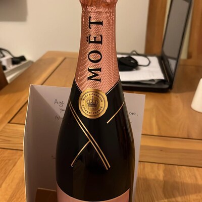 Personalised Moet and Chandon Imperial Rose Gold Bottle Label - Etsy