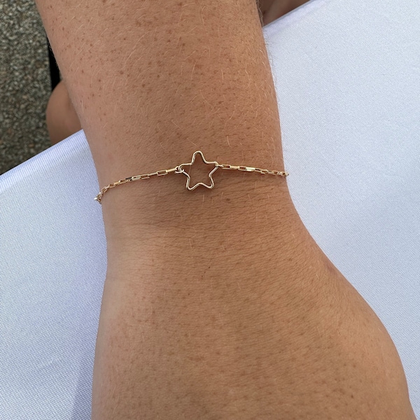 Set of 5 X Star Connectors for Permanent Jewelry - 14kt Gold Filled or ...