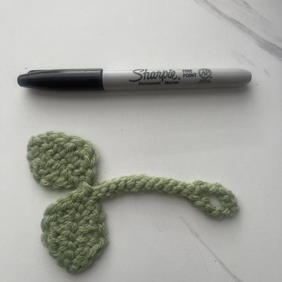 Crochet Sprout Leaf Accessory - Etsy