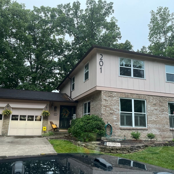 Extra Large Metal Mid Century Modern Address Numbers - up to 36" Inch ...