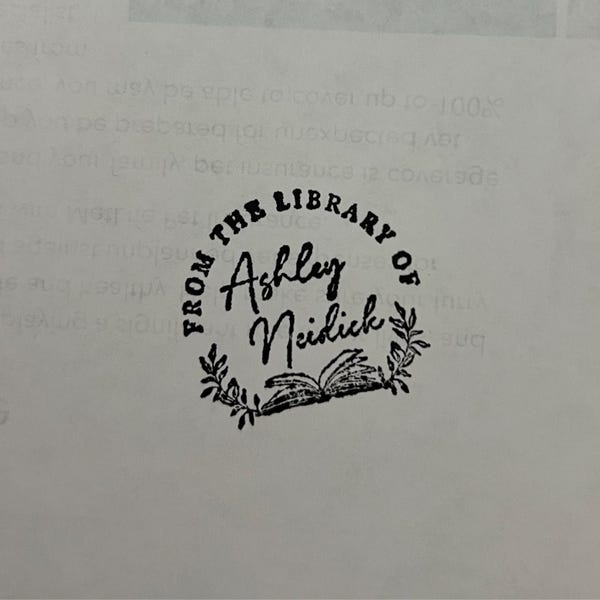 From the Library of Stamp, Library Stamp, Personalized Book Stamp ...