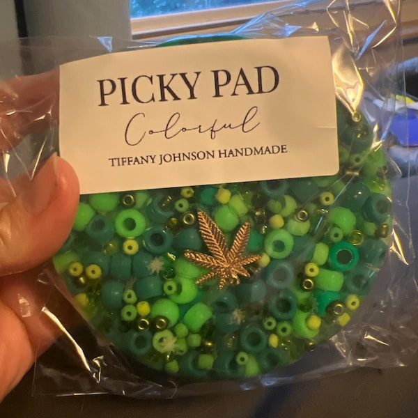 Large Bead Color Pick Pad - Fidget Pick Toy - Pick Pad - Pick, Peel ...