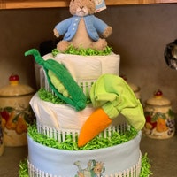 Book Worm Diaper Cake, Book Diaper Cake, Storybook Baby Shower, Diaper ...