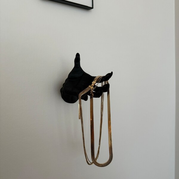 Wall Mounted Devil Hand Sculpture – Gothic Jewelry Hook or Altar Decor ...