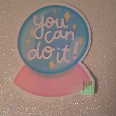 WATERPROOF You Can Do It Vinyl Stickers - Etsy