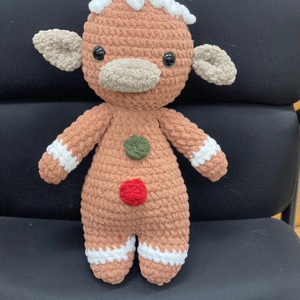 DIGITAL PATTERN: Gingerbread Cow Crochet Plushie - Etsy