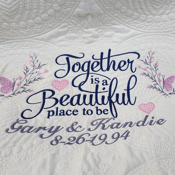 Together is Beautiful - Machine Embroidery Design, Embroidery Patterns ...