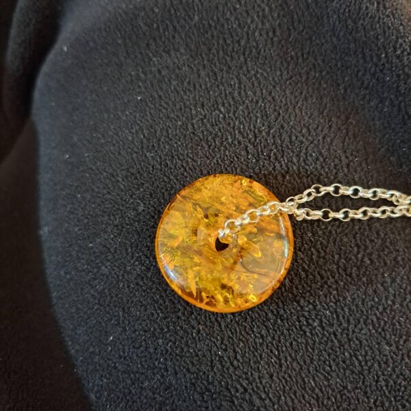 Unique Color Baltic Amber Pendant, Classic Shape Gemstone Pendant ...