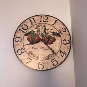 Personalized Italian Kitchen Clock - Etsy