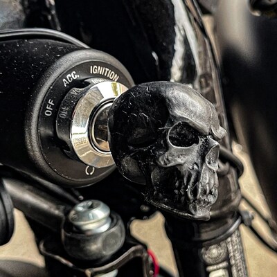 Skull Uncut Blank Ignition Key for All Motorcycles Harley Davidson ...