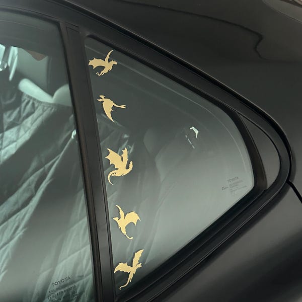 Car Decal, Andarna, Fourth Wing, Tairn, Thingy Thingz, Custom, Bookish ...