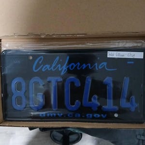 California Month Sticker [2026 Modern] CA License Plate Tag — White ...