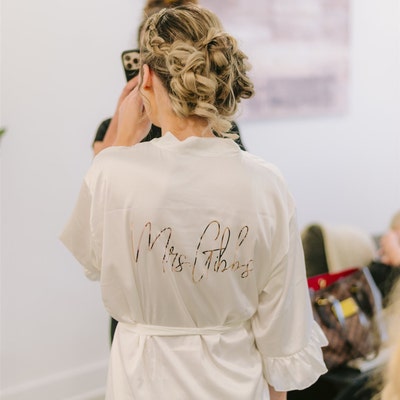 Bride Robe Personalized Bride Gift Bridal Shower Gift Unique Wedding ...