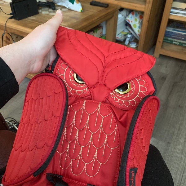 Owl Backpack - Water-repellent Design by Darling's - Medium Small - Etsy