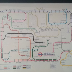 Doctor Who Tube Map A3 Art Print - Etsy UK