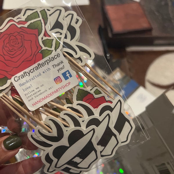 Cholo Theme, Roses Cupcake Toppers, Chicano Party Decoration, Homies - Etsy