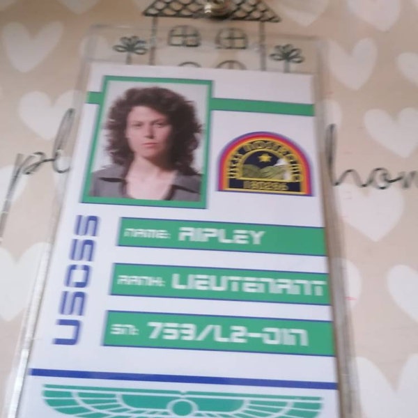 Alien USCSS Nostromo Crew - Clip-on ID Photo Pass Badge Set Prop ...