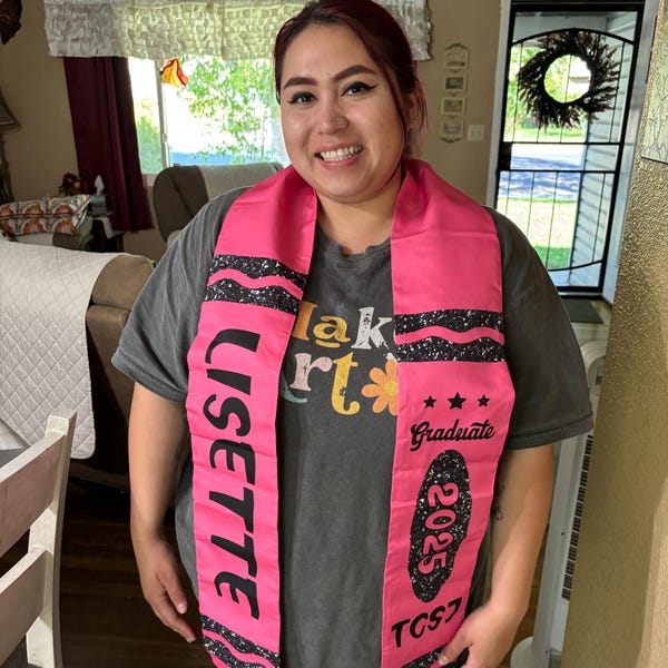 Custom Graduation Stole Class of 2025, Personalized Teacher Graduation ...