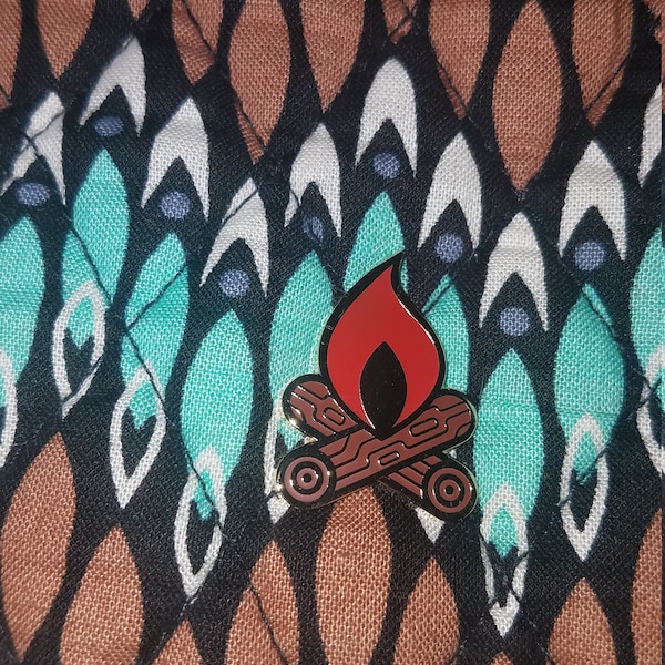 Campfire Enamel Pin - Etsy