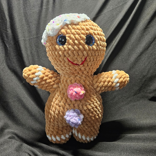 Gingerbread Crochet Pattern PDF | Cheeky Gingerbread Man | PDF Crochet ...