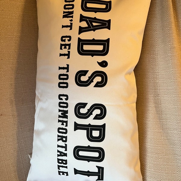 Dads Chair Pillow, Custom Throw Pillow, Funny Dad Pillow, Funny Husband ...