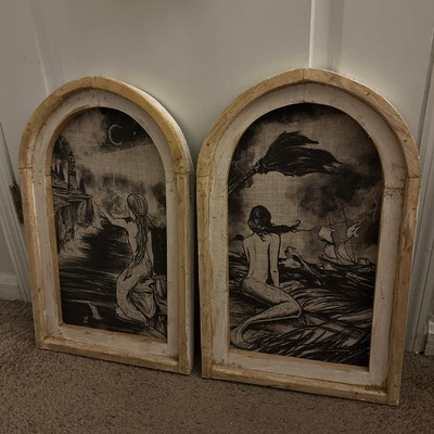 White Rabbit Wall Art 14 X 22 Arch Window - Etsy