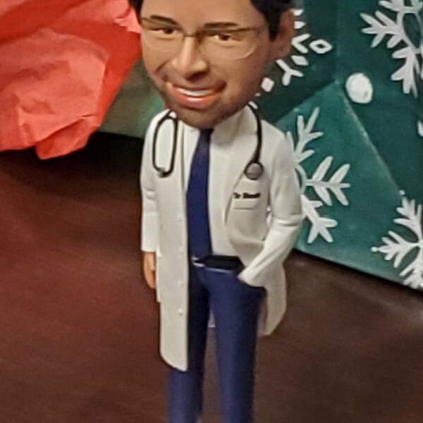 Personalized Medical Phd Figurine, Custom Medical Scientist Bobblehead ...