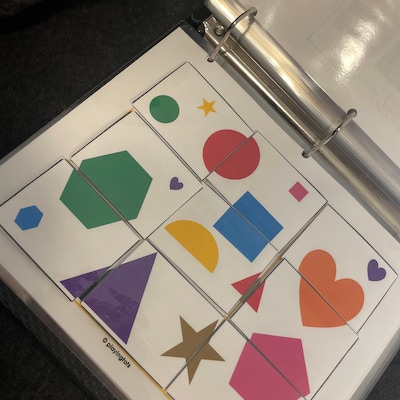 Toddler Busy Book Printable, Learning Folder, Quiet Book, Homeschool ...