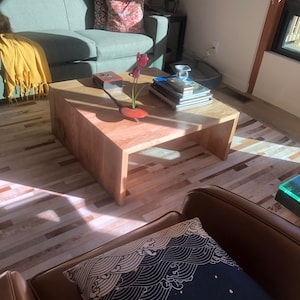 White Oak Square Coffee Table - Etsy