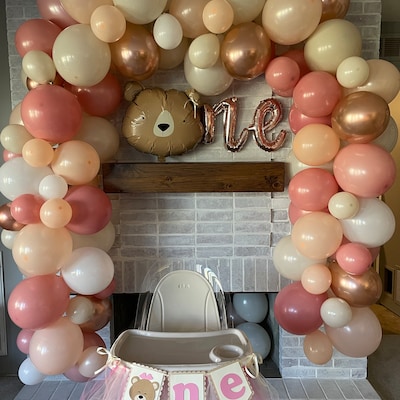 Beary First Birthday Banner Bear Decorations Bearly One Decorations ...