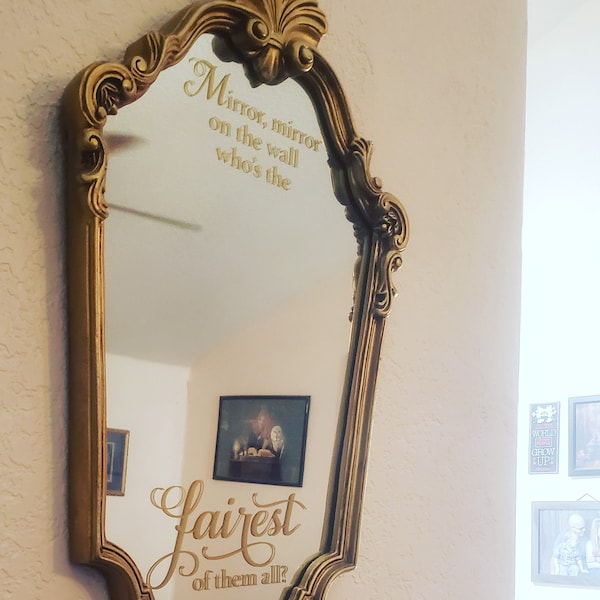 Mirror Mirror Decal | Mirror, Mirror on the Wall Who's the Fairest of ...
