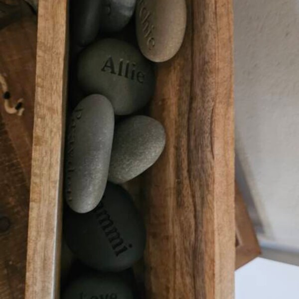 Personalized Engraved Name Rock Gift - Custom Name Pebble Stones - Etsy