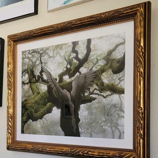 Gold Ornate Picture Frame - Antiqued Gold Picture Frame - Wood Picture ...