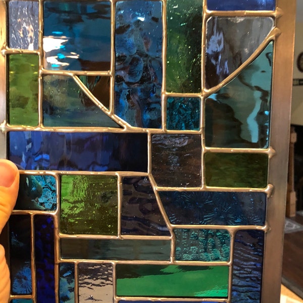 Transom Stained Glass Window Panel W/bevels Crystal Clear Glass ...