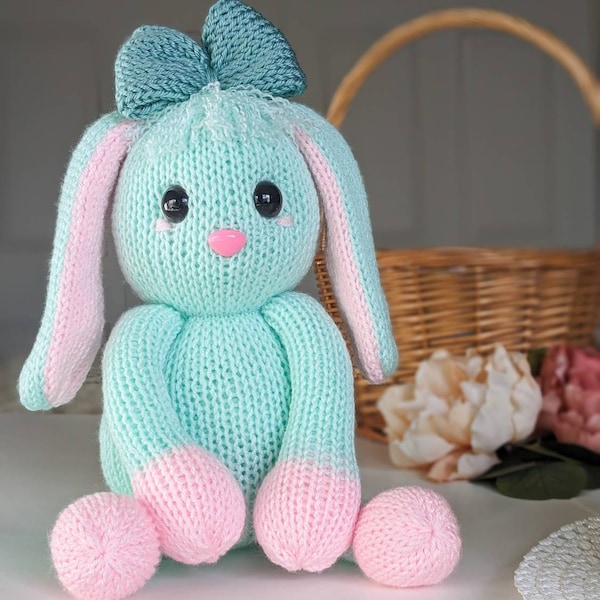 Lop Eared Bunny - Circular Knitting Machine Pdf Pattern - Sentro Addi ...