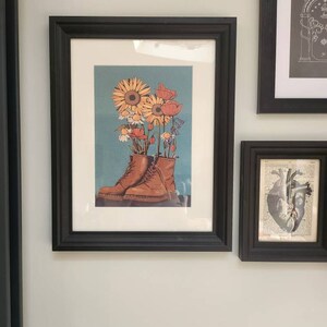 5 Pack of Funky Postcards/mini A6 Illustrated Art Prints. Plants ...