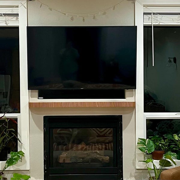 Custom Rounded Fluted Floating Shelf - Etsy