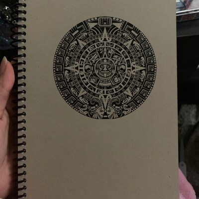 Mayan Calendar Journal Aztec Calendar Spiral Notebook - Etsy