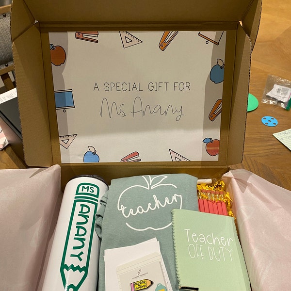 Teacher Gift Box | Personalized Teacher Gift Set | Teacher Gift ...
