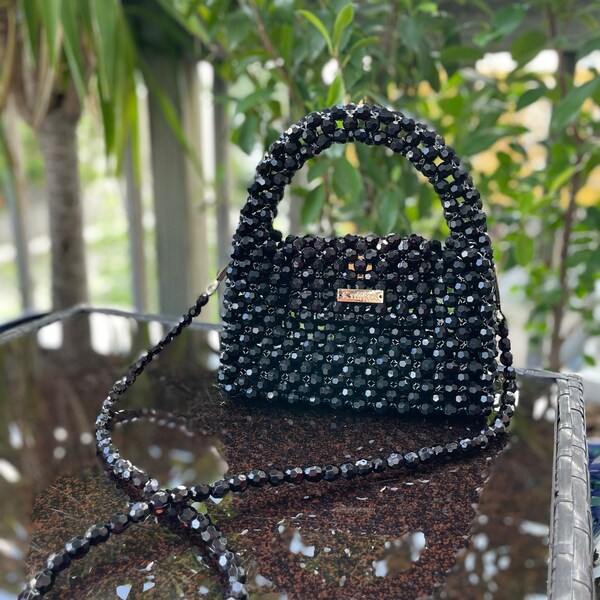 Crystal Bead Bag, Bead LUXURY Bag, Women Bead Bag, Bead Bag, Bag Bead ...